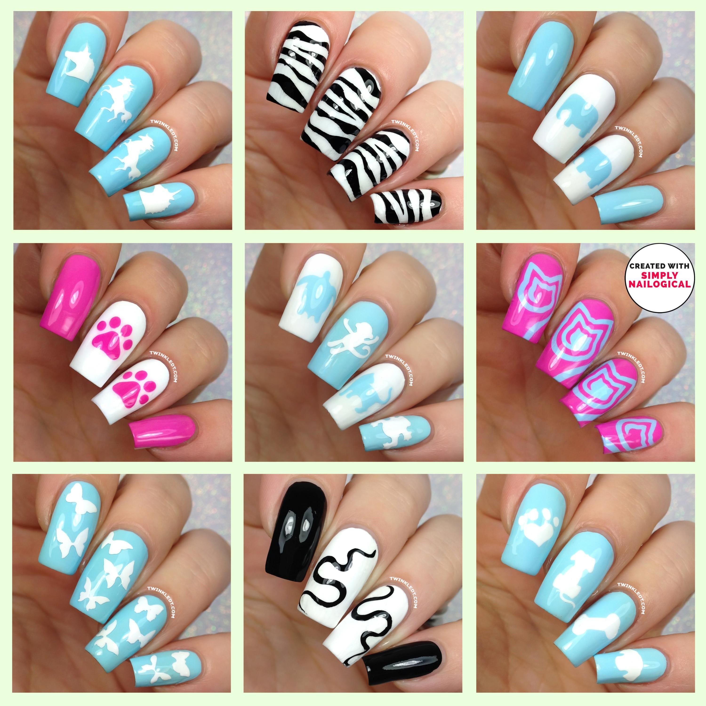 Nail Vinyls - The Largest Nail Stencil Selection in the World! – Twinkled T