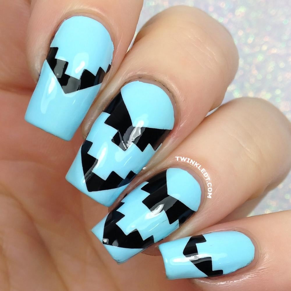 Aztec Print Nail Designs