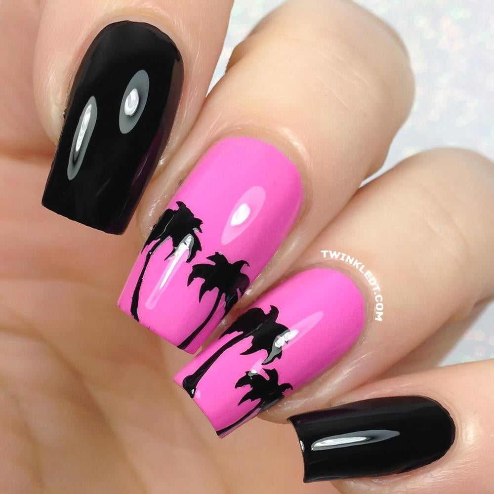 Palm Tree Nail Art